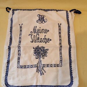 Vintage Laundry Sack Linen Sack Printed Transport Sack Vintage Shabby ...
