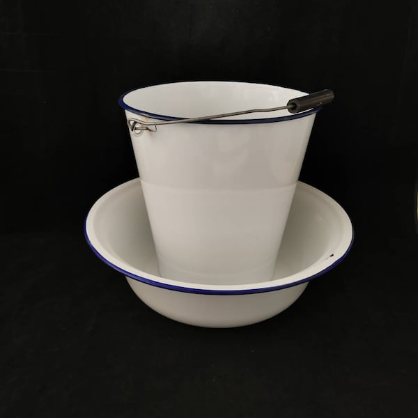 Enamel Bucket - Etsy