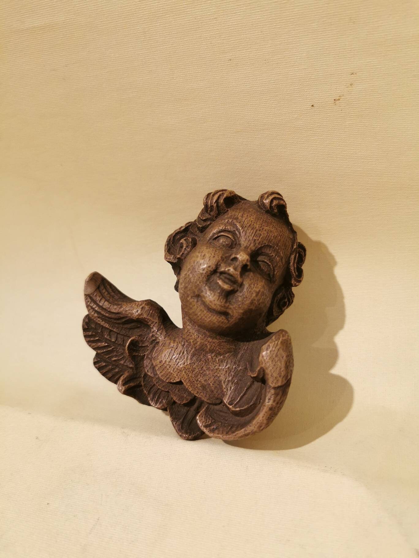 Zauberhafte geschnitzte Putte Engelsputte Engel Kopf Wanddeko | Etsy