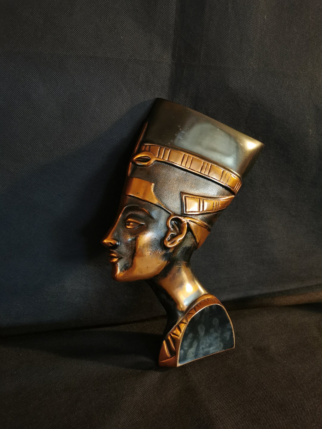Nefertiti Mask Wall Mask Bronze Metal Cast Iron 50s Great Mural - Etsy