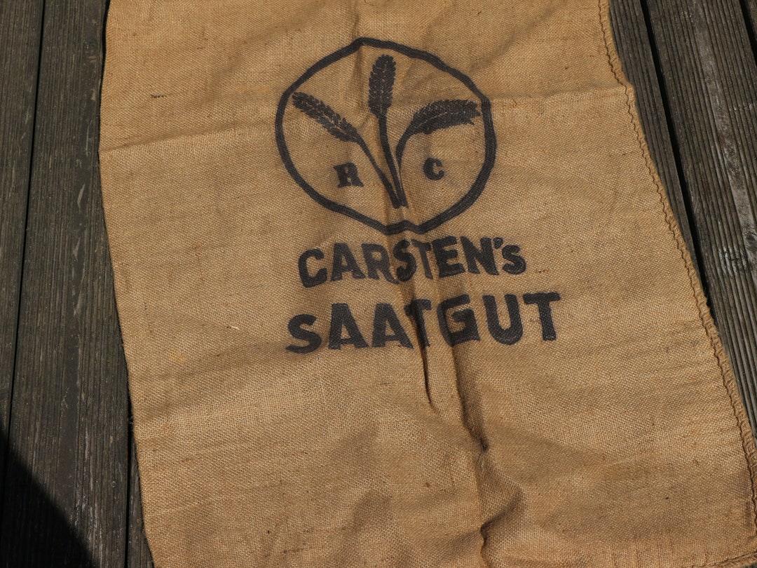 Sack Flour Sack Linen Sack Printed Jute Sack Transport Sack Vintage ...
