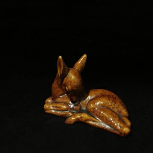 Vintage Small Fawn Leda Binder Ceramic Landshut Bavaria Art Nouveau - Etsy