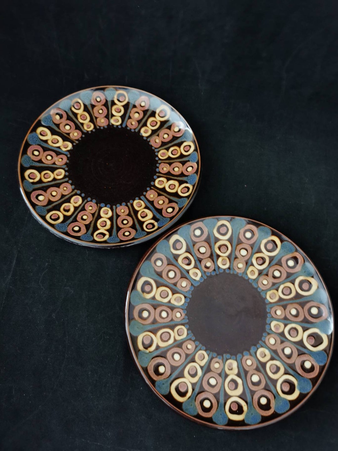 Beautiful Handmade Plate 60s Mural Ceramic Plate Hamelin Pottery Rar ...