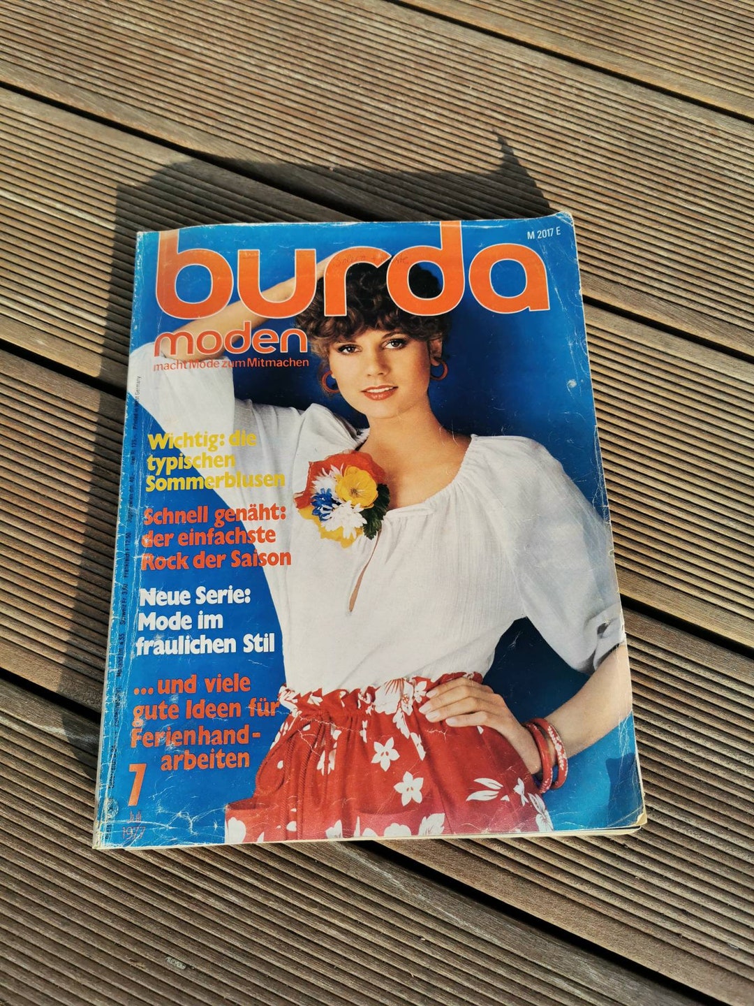 Burda 1977 Schnittmuster Nähen Anleitungen Handarbeiten Heft Zeitschrift - Etsy.de