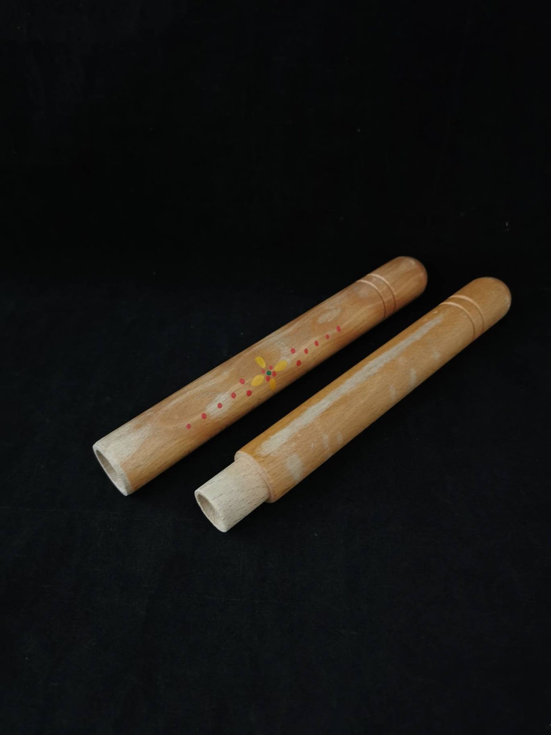 Old Knitting Needle Quiver Vintage Wooden Needle Quiver Knitting ...