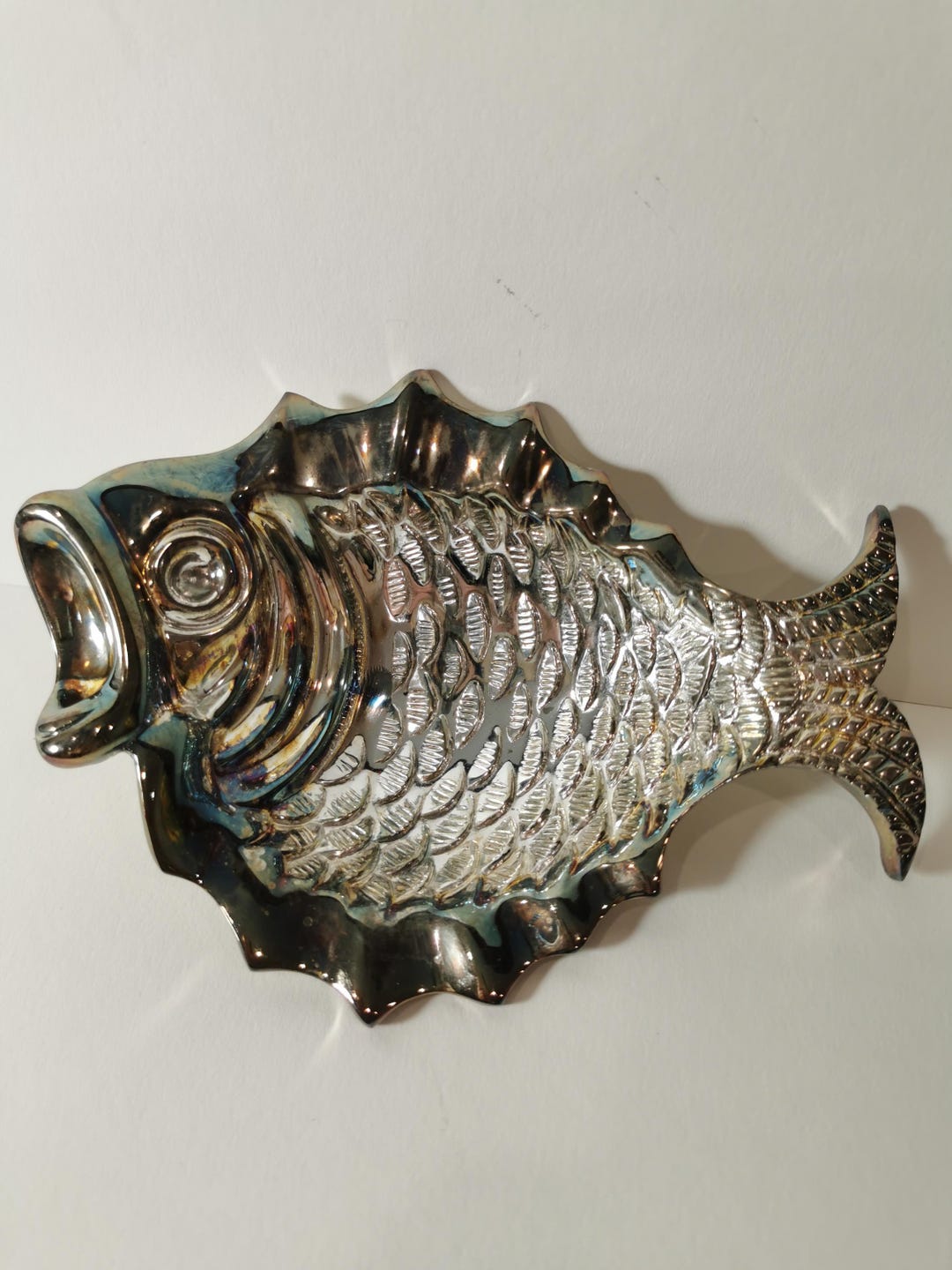 Vintage Ashtray Brass 70s Ashtray Fish Metal - Etsy