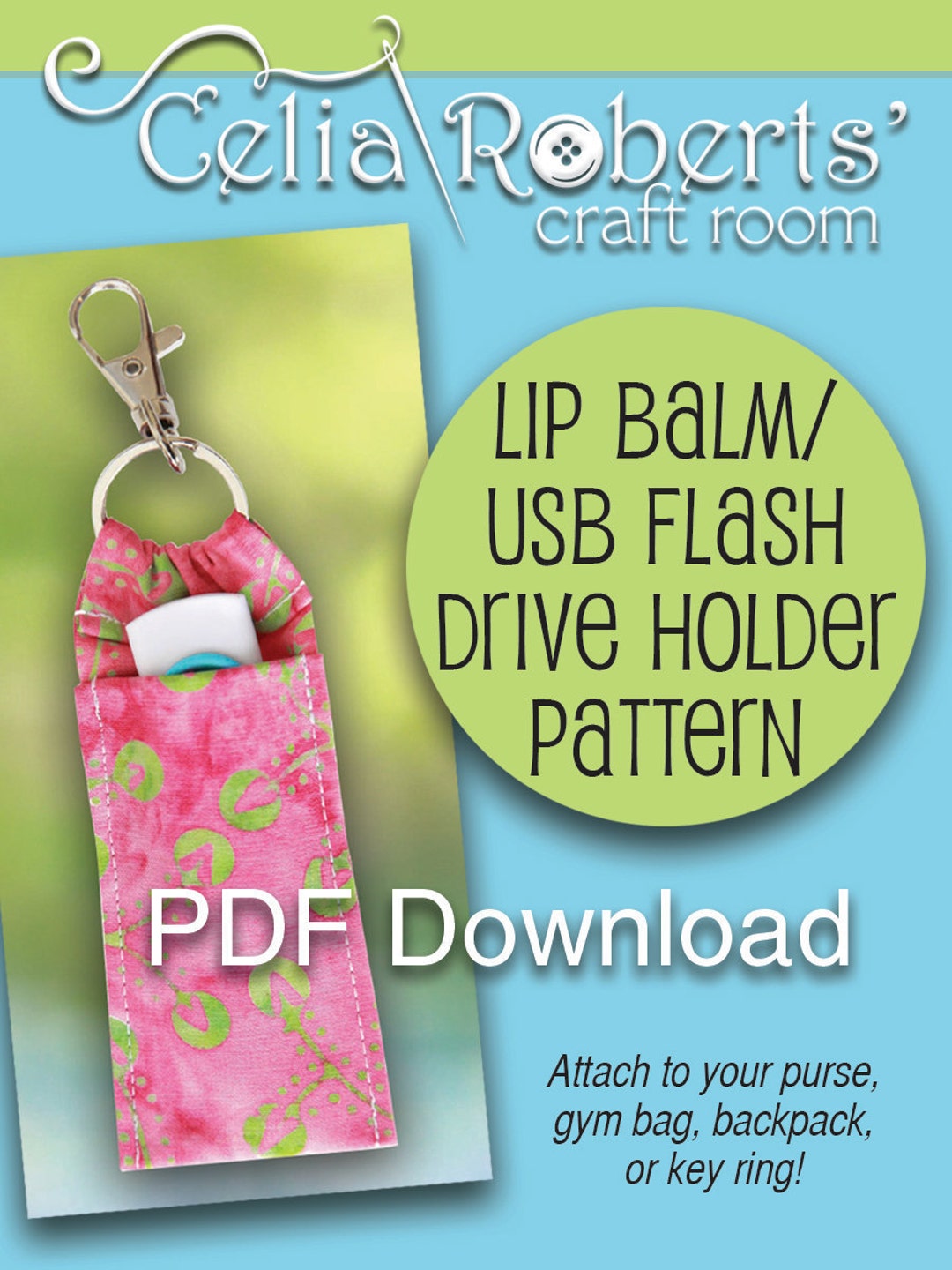 PDF Sewing Pattern Lip Balm/usb Flash Drive Holder - Etsy