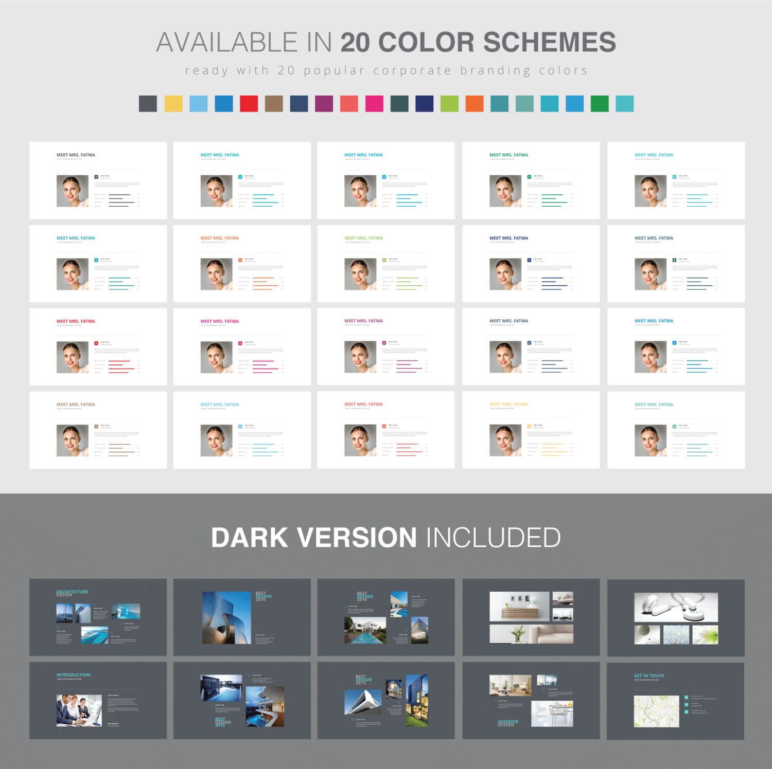 Portfolio POWERPOINT Template - Etsy