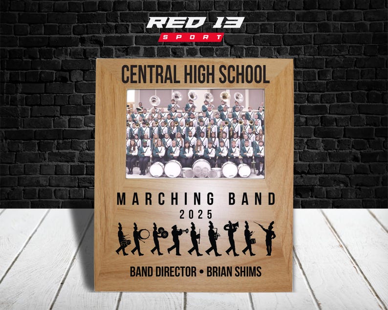 Personalized Marching Band Picture Frame, Band Director Picture Frame ...