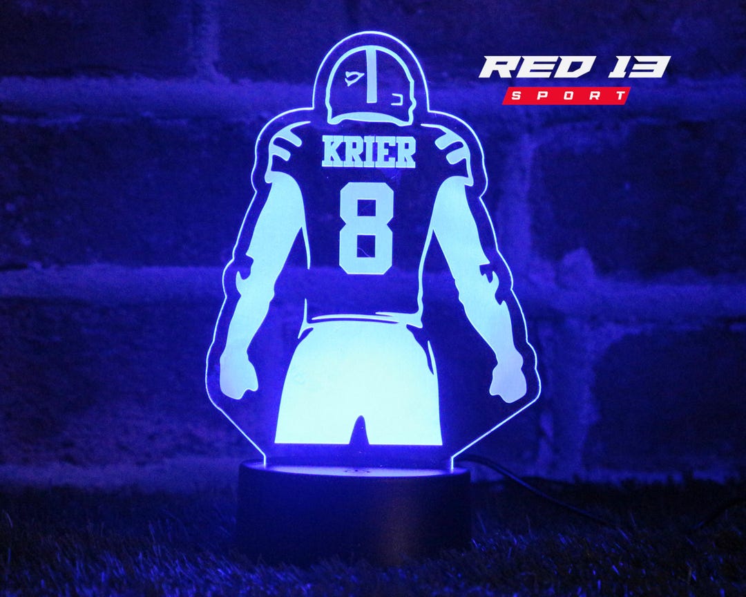 Custom LED Football Night Light, Football Light, Football LED Light ...