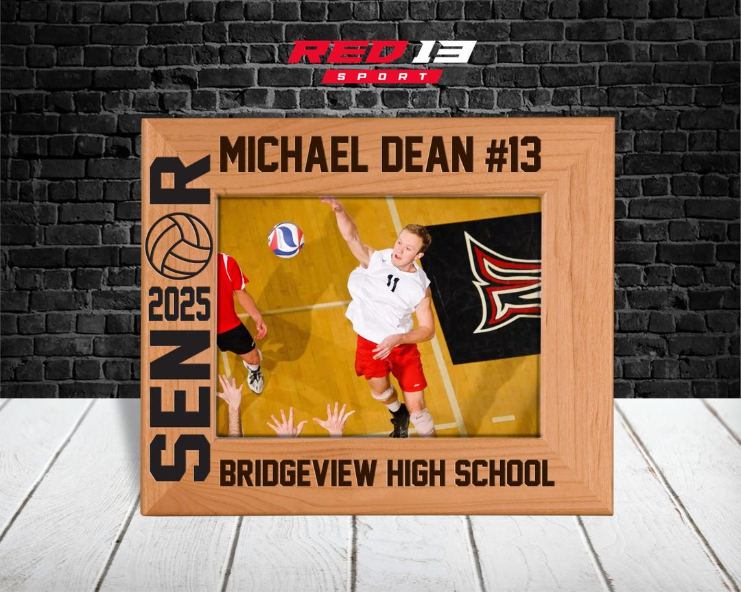Personalized Senior Volleyball Picture Frame, Volleyball Picture Frame ...