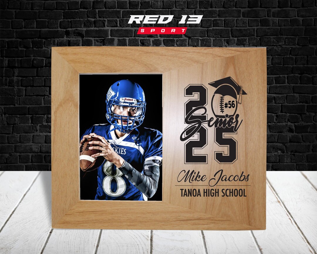 Personalized Football Graduation Frame, Football Graduation Gift, Gift ...