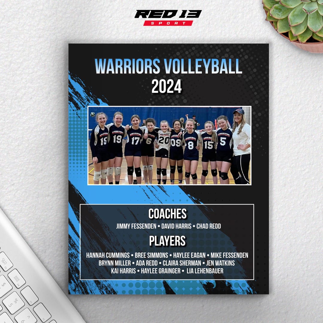 Personalized Volleyball 8 X 10 UV Printed Photo Plaque, Volleyball ...