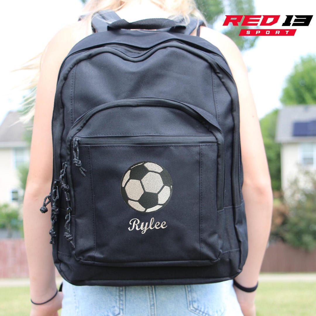 Personalized Soccer School Backpack, Embroidered Soccer Bag, Custom ...