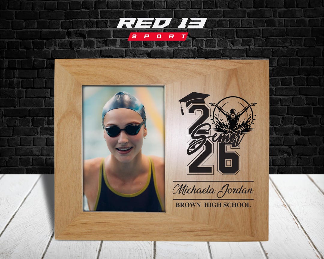 Personalized Swimming Graduation Frame, Swimming Class of 2026 Gift ...