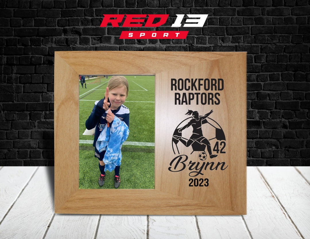 Personalized Girls Soccer Picture Frame, Girl Soccer Frame, Soccer ...