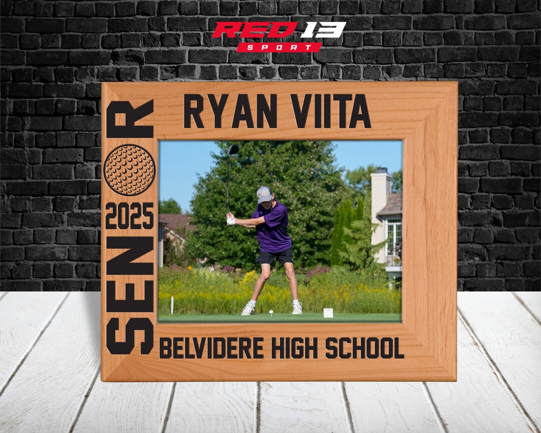 Personalized Senior Golf Picture Frame, Golf Picture Frame, Senior Golf ...