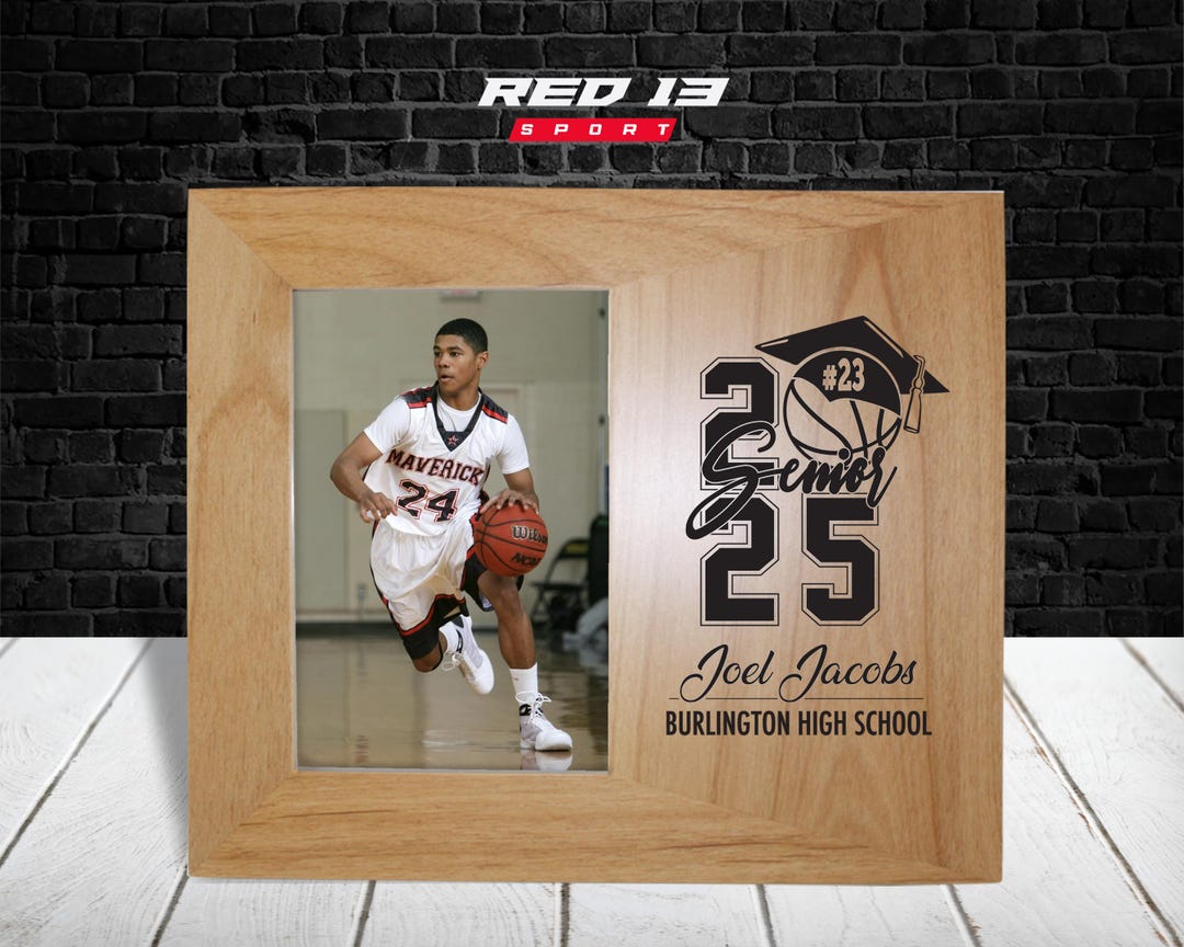 Personalized Basketball Graduation Frame, Class of 2025, Gift for ...