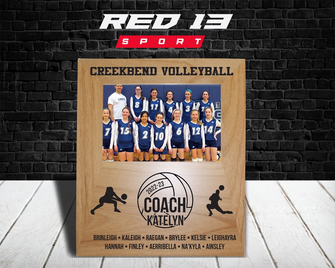 Personalized Volleyball Coach Picture Frame, Volleyball Coach Picture ...