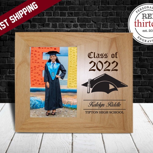 Graduation Picture Frame Personalized Graduation Gift - Etsy