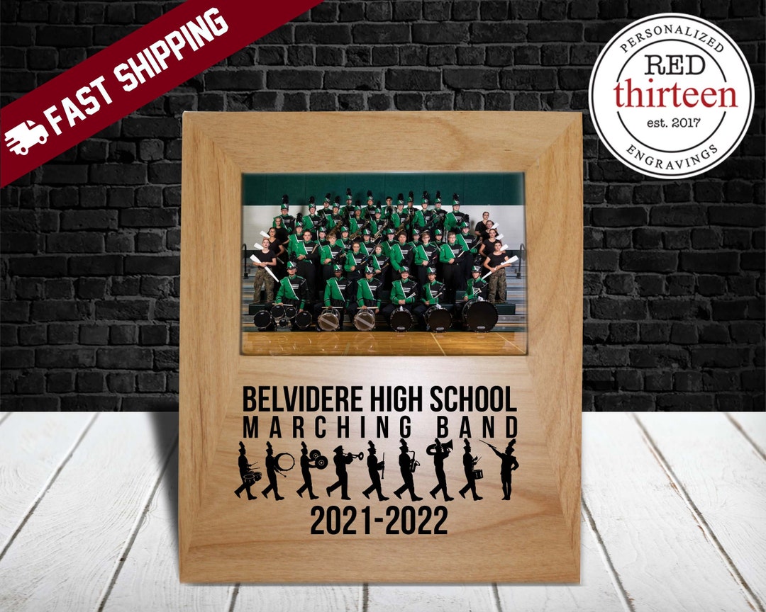 Personalized Marching Band Picture Frame, Drumline Picture Frame, Band ...