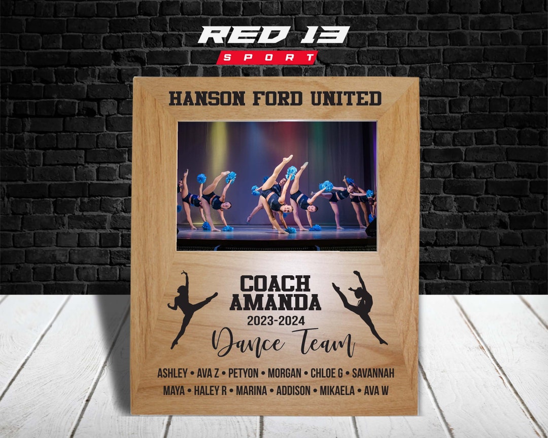Dance Team Coach Frame, Gift for Dance Team Coach, Dance Team Coach ...