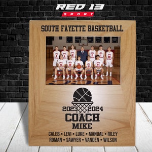 Personalized Basketball Coach Picture Frame, Basketball Coach Picture ...