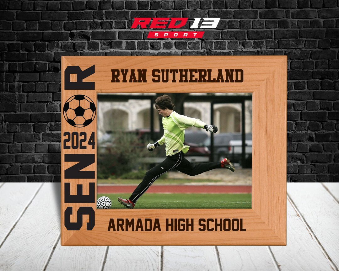 Personalized Senior Soccer Picture Frame, Soccer Picture Frame, Senior ...