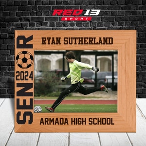 Personalized Senior Soccer Picture Frame, Soccer Picture Frame, Senior ...
