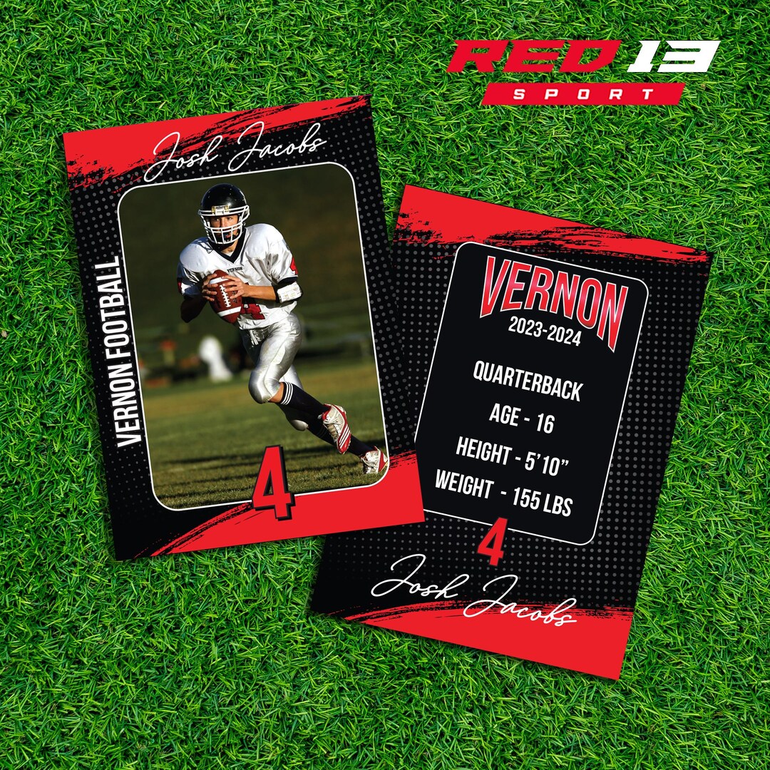 Personalized UV Printed Metal Football Card, Football Coach Gift ...