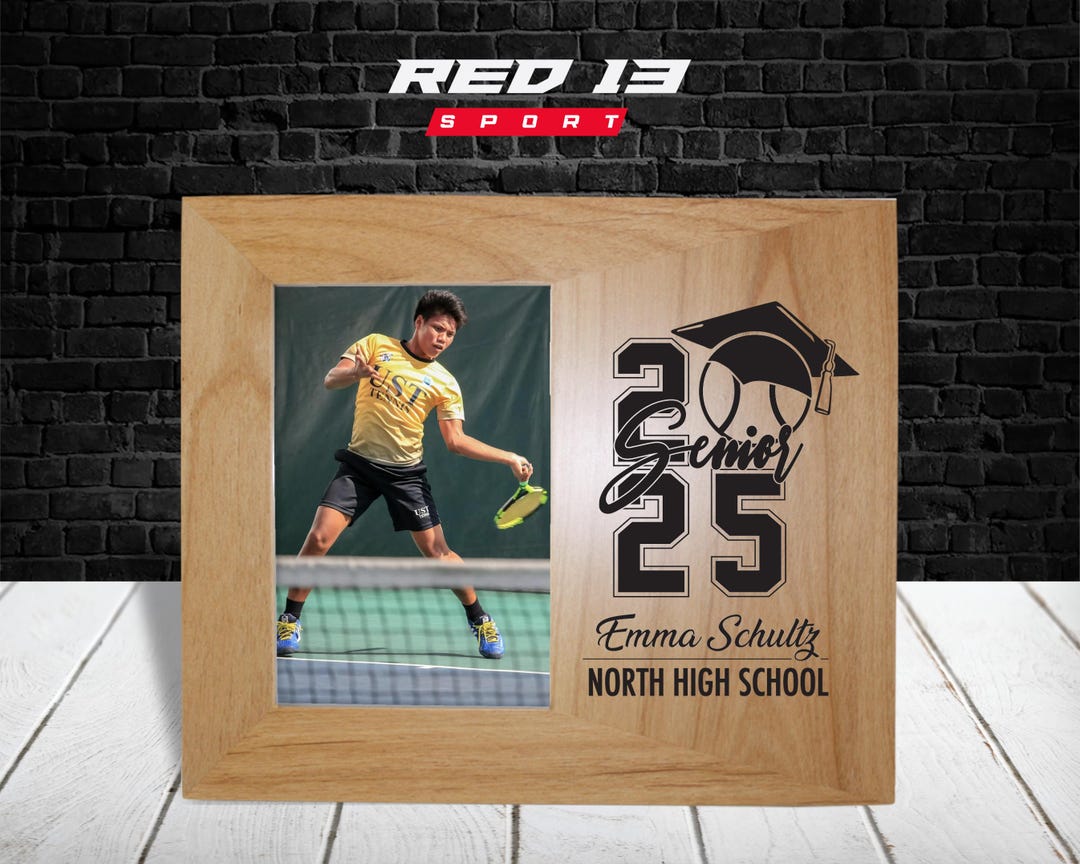 Personalized Tennis Graduation Frame, Class of 2025, Gift for Tennis ...