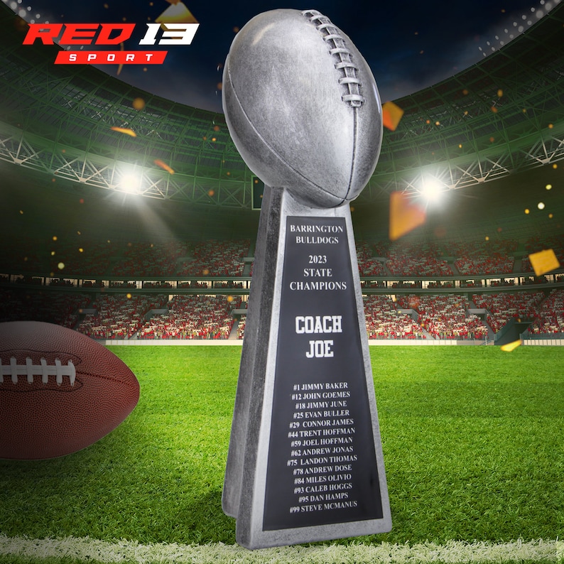 Personalized Football Coach Lombardi Trophy, Football Coach Gift, Youth ...