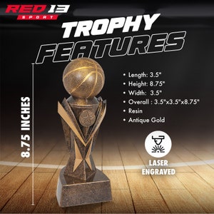Personalized March Madness Trophy, Basketball Award, Bracketologyl ...