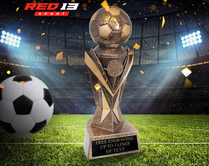 Soccer Trophy With Choice of Column Color. Numerous Trophy Heights ...