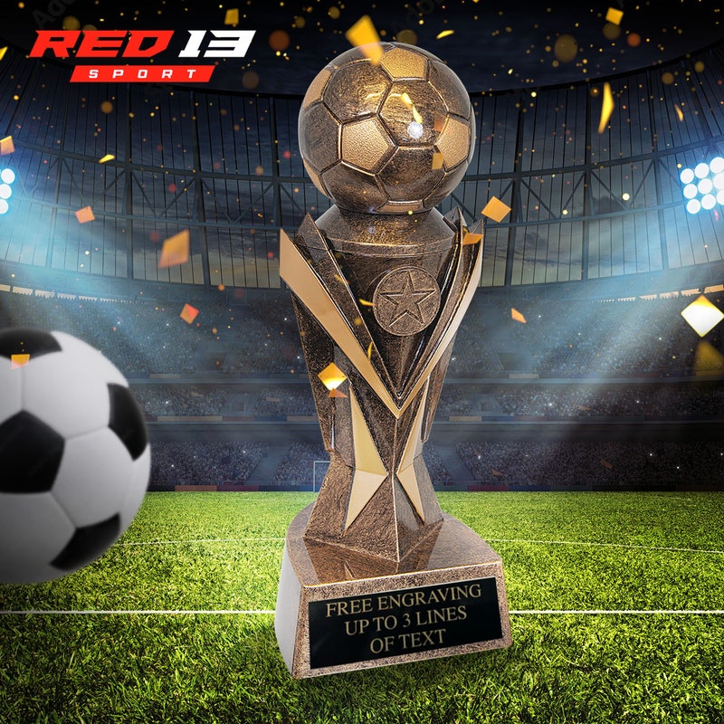 Soccer Trophy Laser Svg - Etsy