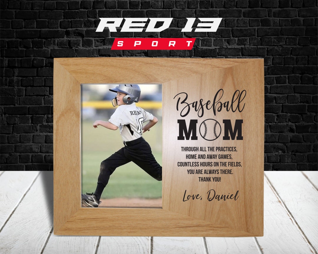 Personalized Baseball Mom Picture Frame, Baseball Mom Picture Frame ...