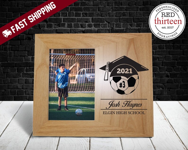 Personalized Soccer Graduation Frame Class of 2021 Gift for - Etsy