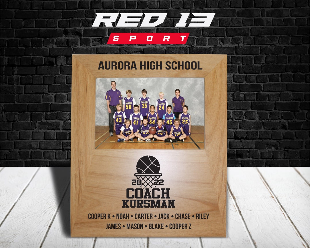 Personalized Basketball Coach Picture Frame Basketball Coach - Etsy