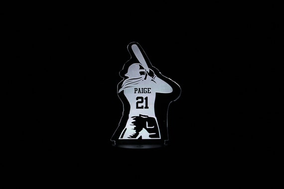 Personalized LED Softball Night Light Softball LED Light - Etsy