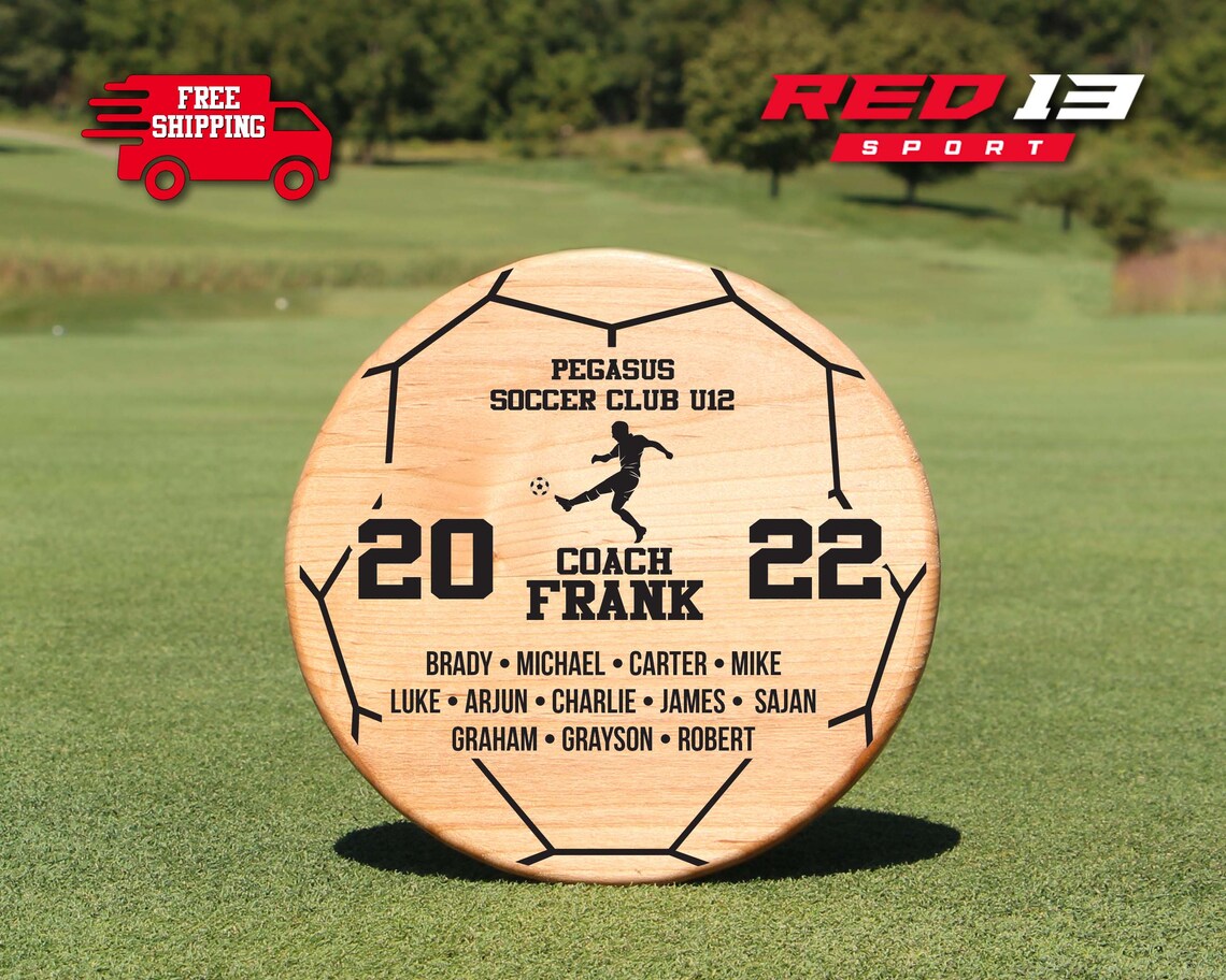 Personalized Soccer Coach Engraved Plaque Soccer Coach Gift - Etsy