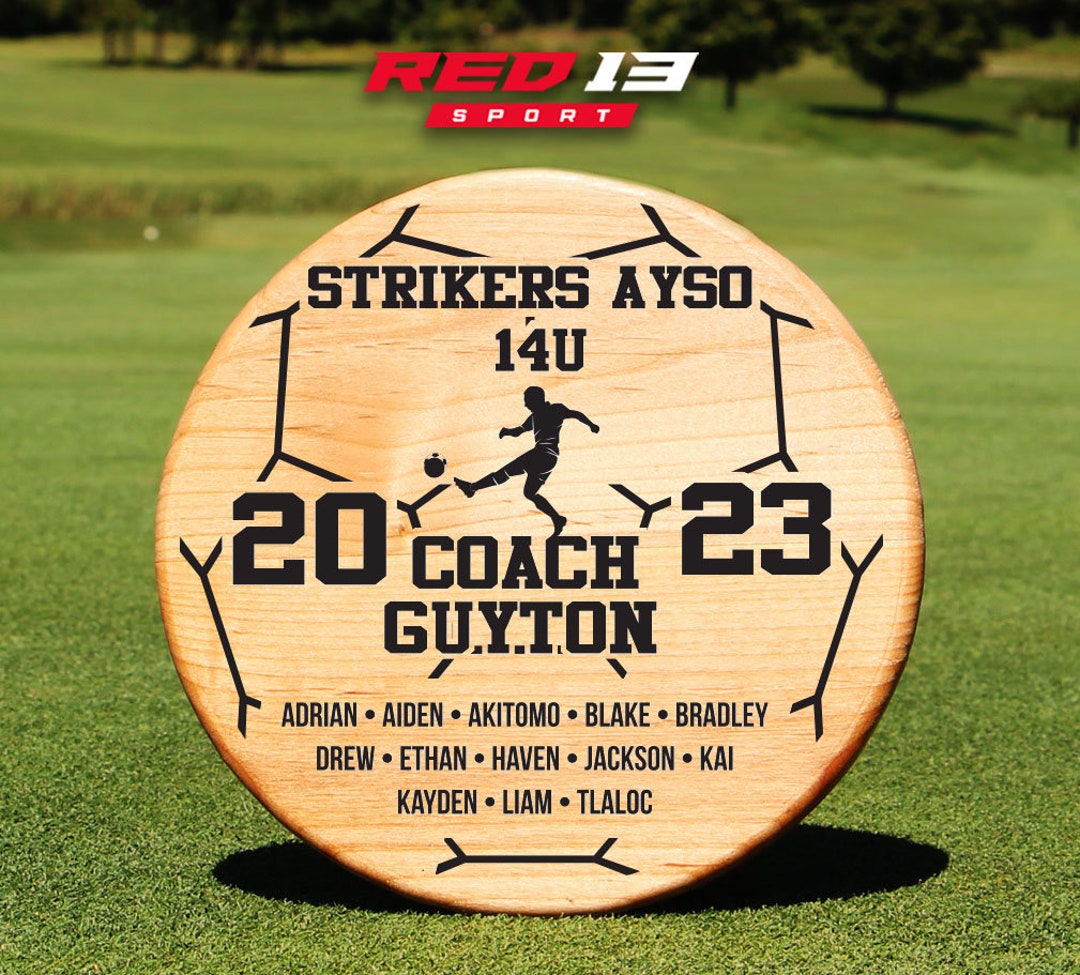 Personalized Soccer Coach Engraved Plaque, Soccer Coach Gift, Soccer ...