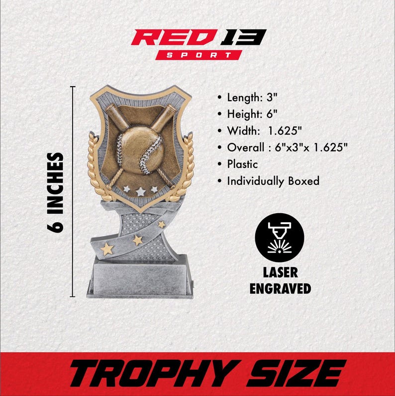 Personalized Baseball Trophy, Baseball Award, Youth Baseball Trophy ...