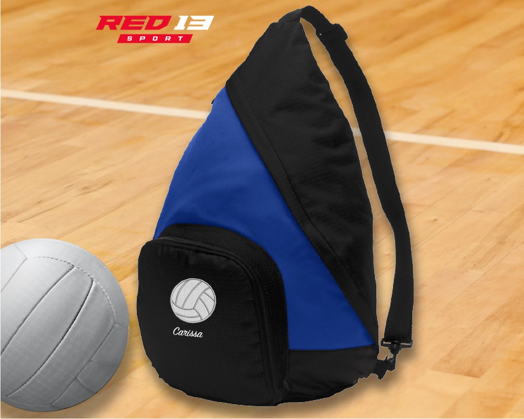 Personalized Embroidered Volleyball Sling Bag, Embroidered Volleyball ...