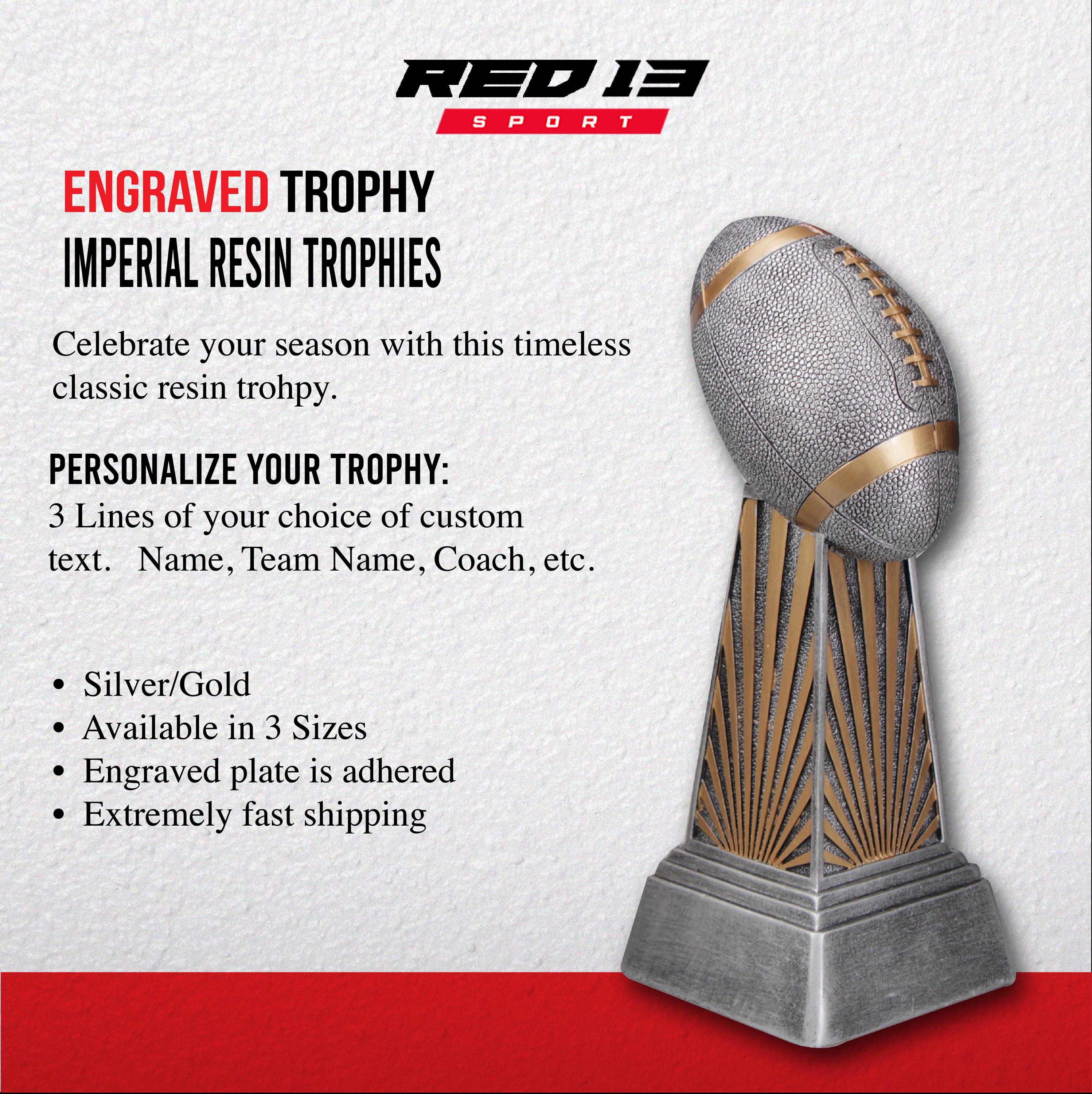 Personalized Football Trophy, Football Award, Youth Football Trophy ...