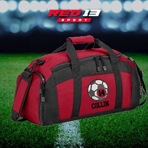 Personalized Soccer Duffel Bag, Embroidered Soccer Bag, Soccer Game Bag ...