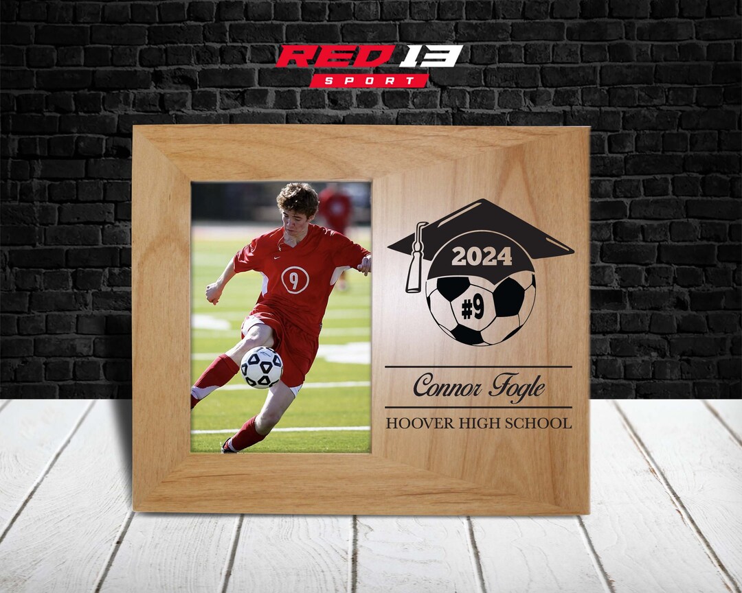 Personalized Soccer Graduation Frame, Class of 2024 Soccer Gift, Gift ...