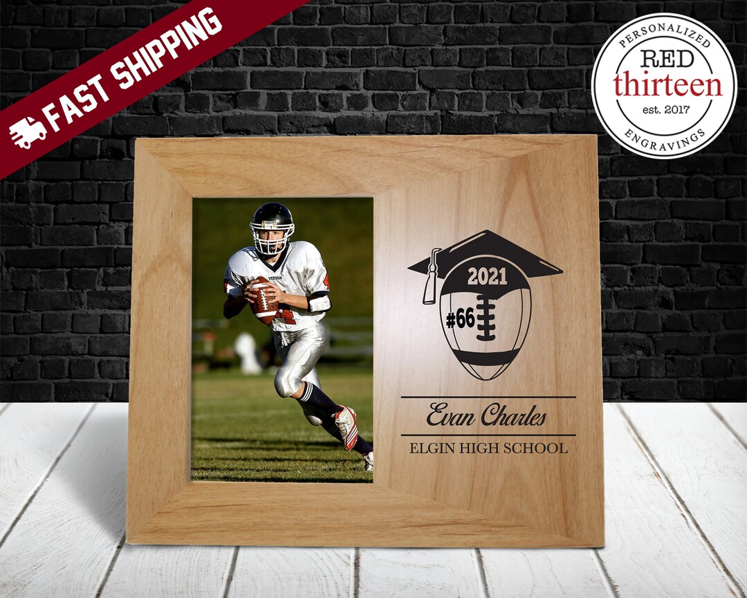 Personalized Football Graduation Frame Football Graduation - Etsy
