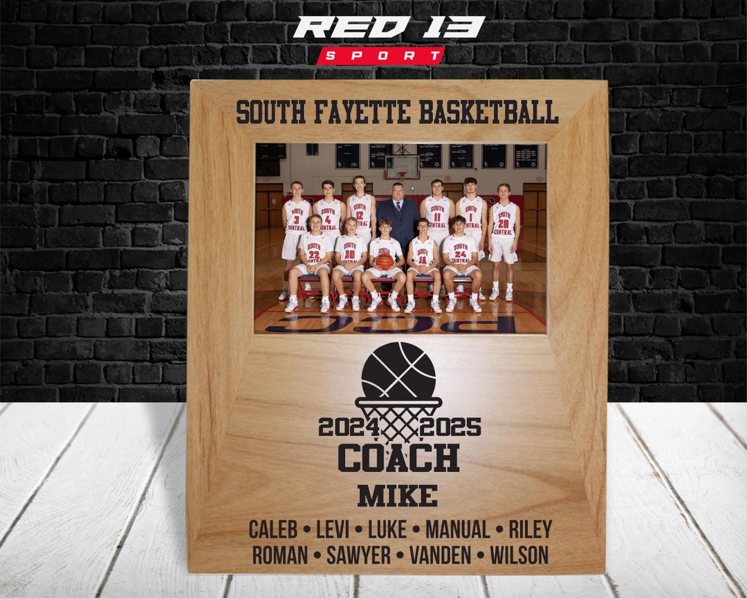 Personalized Basketball Coach Picture Frame, Basketball Coach Picture ...