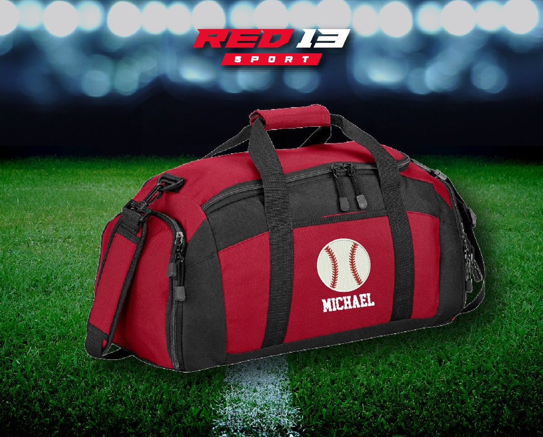Personalized Baseball Duffel Bag, Embroidered Baseball Bag, Baseball ...