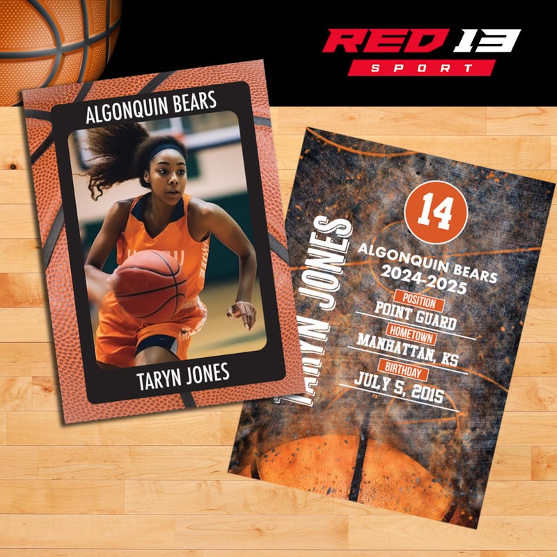 Basketball Card - Etsy